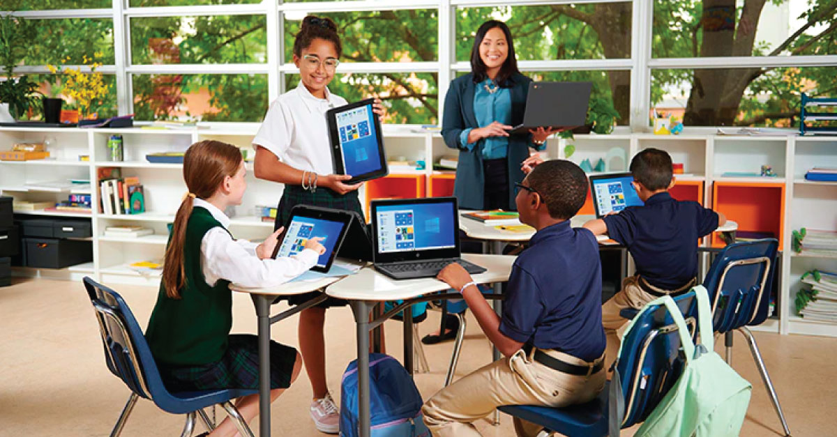 Built-in security for K-12 devices makes protecting schools easy for IT